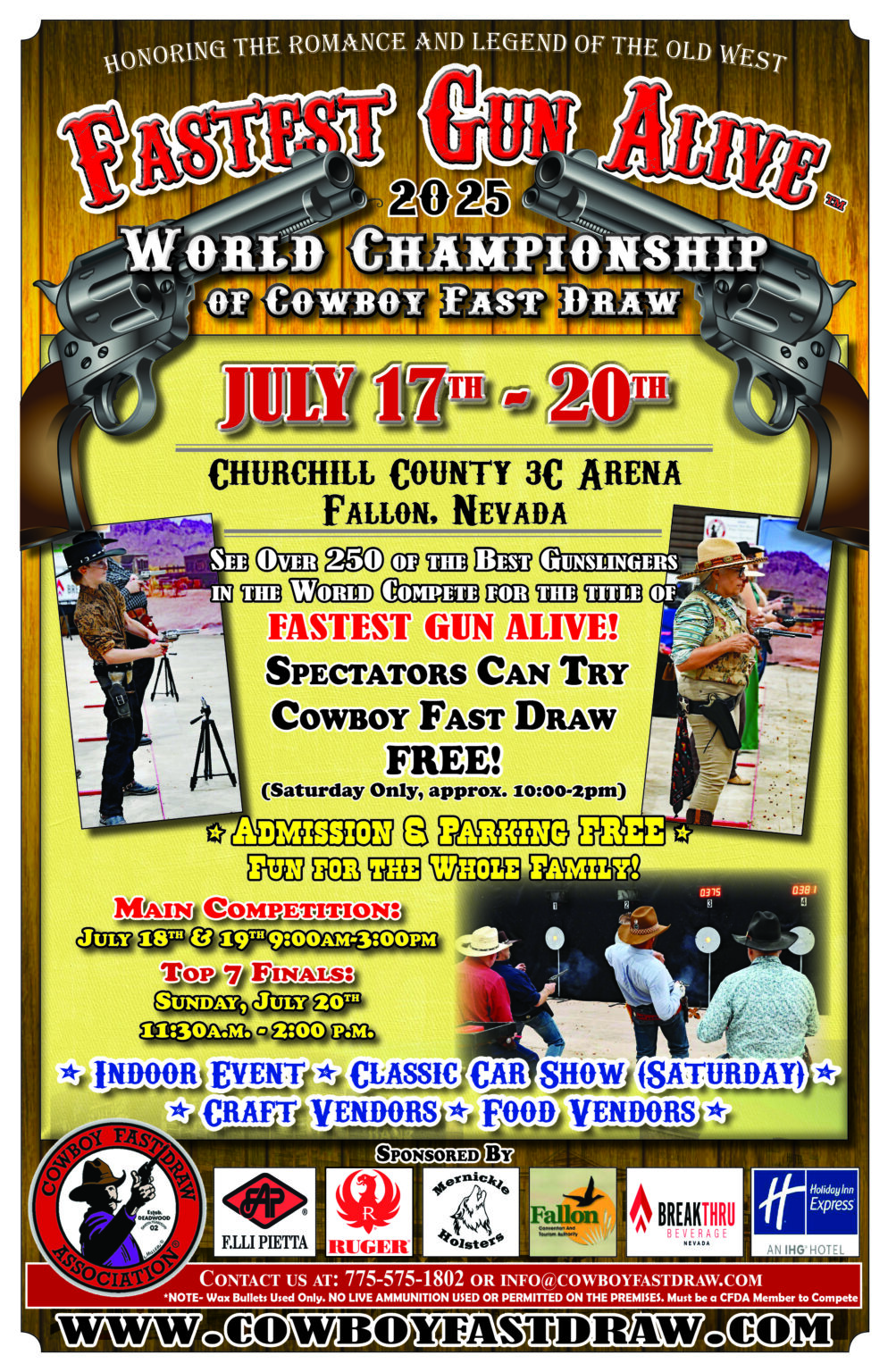 2025 Fastest Gun Alive World Championship - Cowboy Fastdraw Association